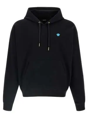 Versace Medusa Patch Hoodie - Black