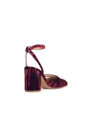 MAISON MARGIELA Tabi Grape Marc Fabric Sandals - Red