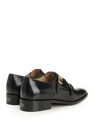 Valentino Garavani Calfskin Double Monk Strap Shoes
