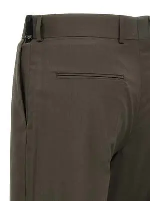 Fendi Cipresso Wool Pants