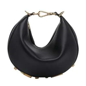Fendi Mini Baguette Shoulder Bag - Black
