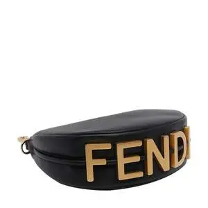 Fendi Mini Baguette Shoulder Bag - Black