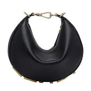 Fendi Mini Baguette Shoulder Bag - Black
