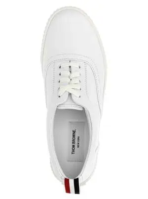 Thom Browne Heritage' Lace-up Leather Sneakers - White