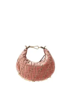 Fendi Ff Jacquard Velvet Mini Hobo Bag - Multicolor