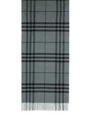 Burberry Grey Cashmere Scarf - Gray