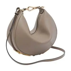Fendi Mini Hobo Bag With Appliqué And Gold-tone Hardware
