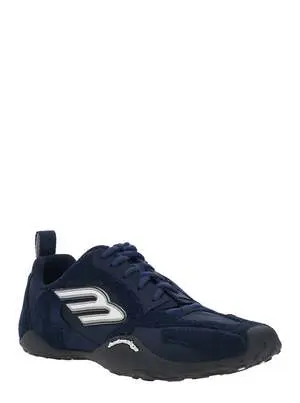 Balenciaga Monday Ultra Low Top Sneakers With Logo Detail And Velvet Inserts - Multicolor