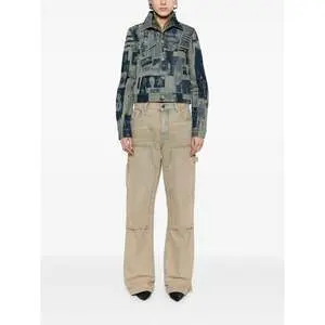 JEAN PAUL GAULTIER Denim Jacket With Newspaper Print