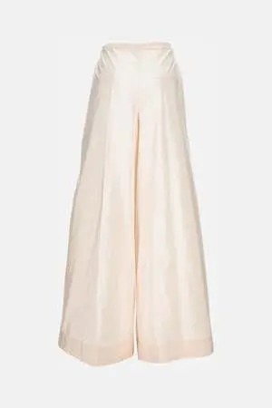 DANIELA GREGIS Wide-leg Silk Trousers