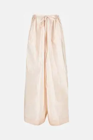 DANIELA GREGIS Wide-leg Silk Trousers - Multicolor