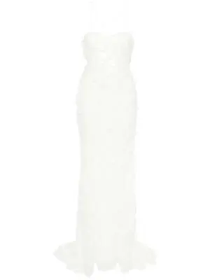 ROTATE BY BIRGER CHRISTENSEN Sleeveless Lace Midi Dress - White