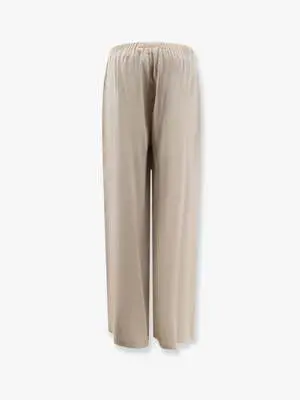 Max Mara Linen And Viscose Wide Leg Trousers - Multicolor