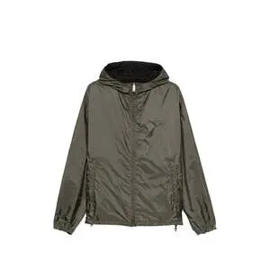 Prada Re-nylon Hooded Blouson Jacket - Green