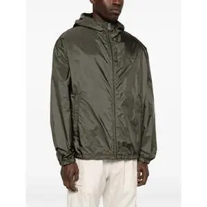 Prada Re-nylon Hooded Blouson Jacket - Green
