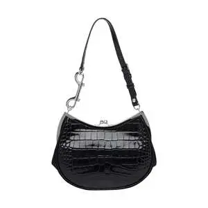 VIVIENNE WESTWOOD Crocodile Effect Calf Leather Shoulder Bag