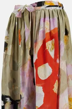 DANIELA GREGIS Balloon Skirt With Print And Drawstring Waist
