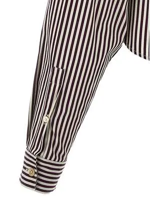 Isabel Marant Étoile Fleora Striped Cropped Shirt - Multicolor