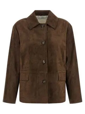 Max Mara Smmcharme Suede Jacket
