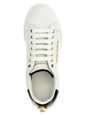 Dolce & Gabbana Portofino' Calf Leather Sneakers - Multicolor