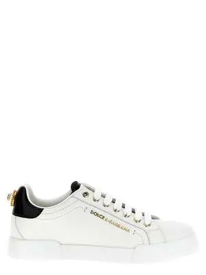 Dolce & Gabbana Portofino' Calf Leather Sneakers - Multicolor