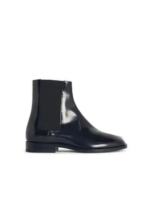 MAISON MARGIELA Leather Tabi Ankle Boots - Black