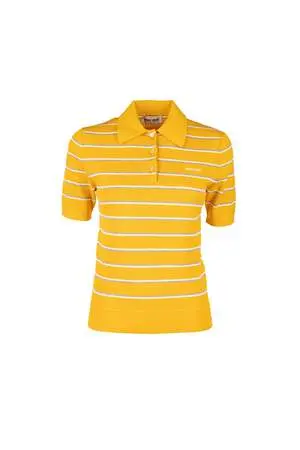 Miu Miu Striped Knit Polo