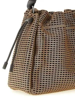 Brunello Cucinelli Small Bucket Mellow Handbag - Brown