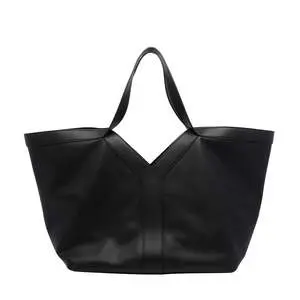 Saint Laurent Leather Y Tote Bag - Black
