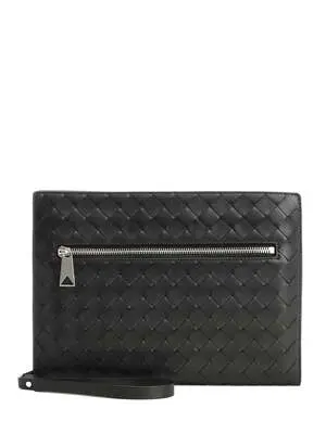 Bottega Veneta Intrecciato Small Document Holder - Black