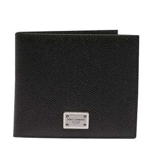 Dolce & Gabbana Logo Tag Bifold Wallet - Black