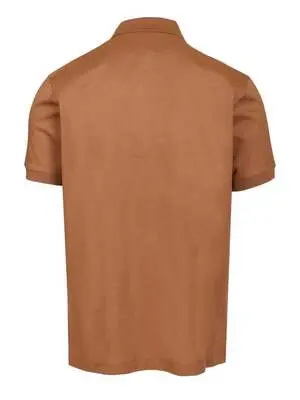 Paul Smith Polo Shirt With Striped Trim - Brown