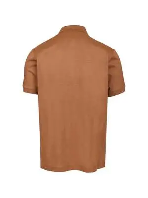 Paul Smith Polo Shirt With Striped Trim - Brown