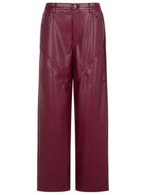 ROTATE BY BIRGER CHRISTENSEN ROTATE Burgundy Polyester Pants