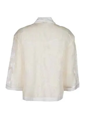 Peserico Embroidered Sheer Shirt