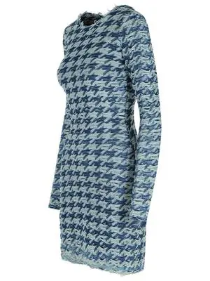 DIESEL® Two-tone Cotton Sheath Dress - Blue