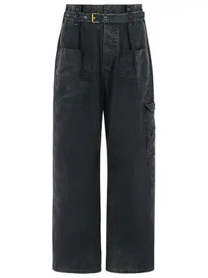 Isabel Marant Étoile Washed Cotton Trousers - Black