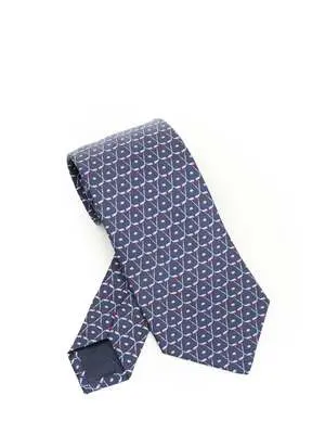 FERRAGAMO Hockey" Neck Tie - Blue