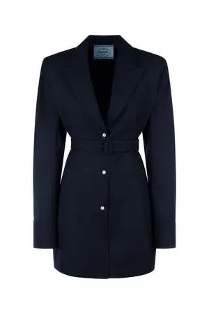 Prada Belted Long Sleeve Shirt