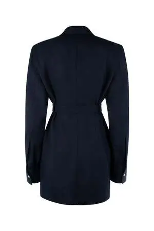 Prada Belted Long Sleeve Shirt