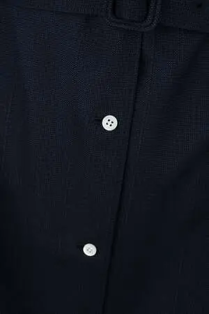 Prada Belted Long Sleeve Shirt