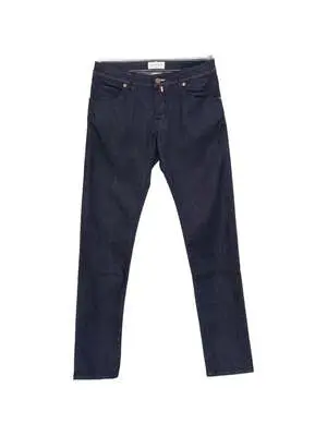 Jacob Cohen Super Slim Fit Nick Jeans With Tobacco Stitching - Blue