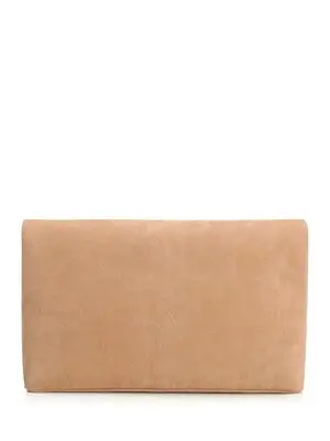 Saint Laurent Cassandre Envelope Clutch In Nubuck Leather