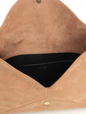 Saint Laurent Cassandre Envelope Clutch In Nubuck Leather