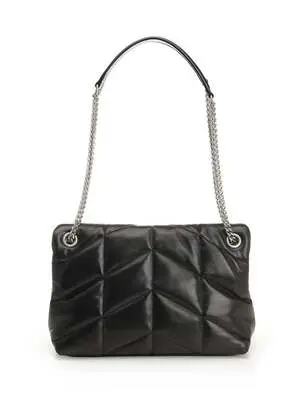 Saint Laurent Lou Lou Puffer Small Shoulder Bag - Black