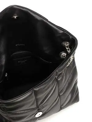 Saint Laurent Lou Lou Puffer Small Shoulder Bag - Black