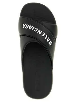 Balenciaga Sporty Pool Slides