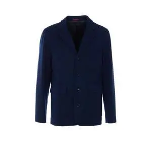 Gucci Cotton Jersey Single-breasted Jacket With Peak Lapels - Blue