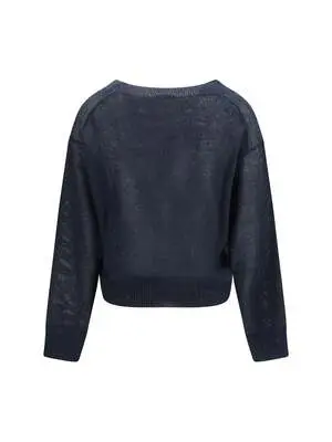 Brunello Cucinelli Sparkling Linen V-neck T-shirt