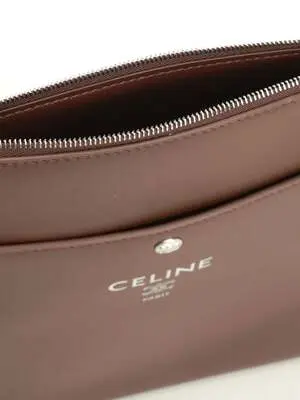 Celine Sharp Lambskin Pouch With Adjustable Shoulder Strap